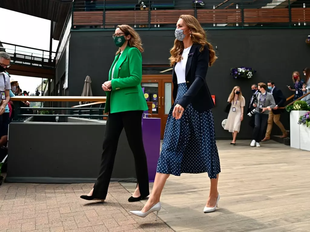 Estas fotos de Kate Middleton de Wimbledon sugieren que su look fue un guiño a la princesa Diana