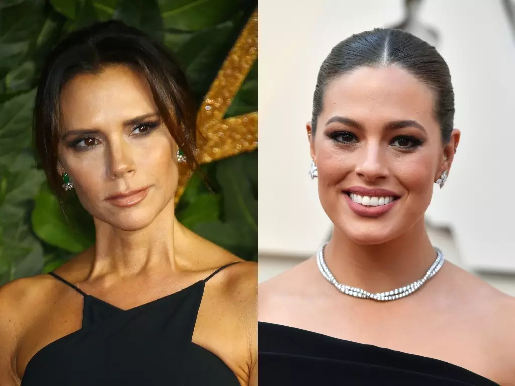 U-Victoria Beckham no-Ashley Graham Bafunga Ngale Cream Evuselelwayo - Ethengiswa Kakhulu Kakhulu ngolwesihlanu Olumnyama