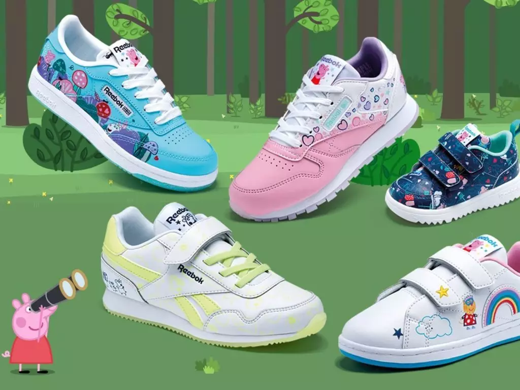 Reebok-ի Peppa Pig սպորտային կոշիկների հավաքածուն այստեղ է, և դրանք կատարյալ են դպրոց վերադառնալու համար