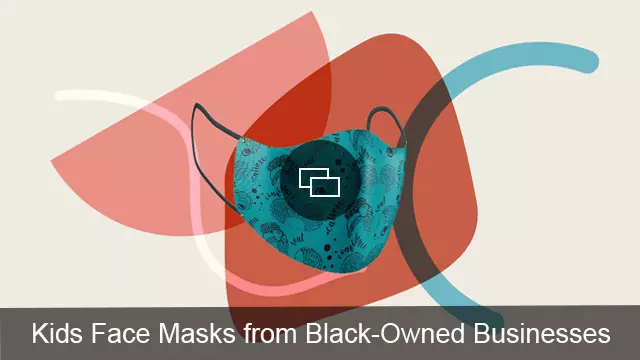 máscara facial infantil marcas de propriedade negra