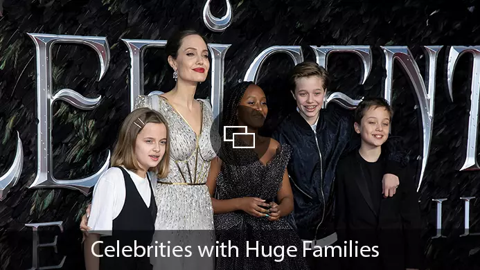 Angelina Jolie, Vivienne Jolie-Pitt, Zahara Jolie-Pitt, Shiloh Jolie-Pitt dhe Knox Leon Jolie-Pitt