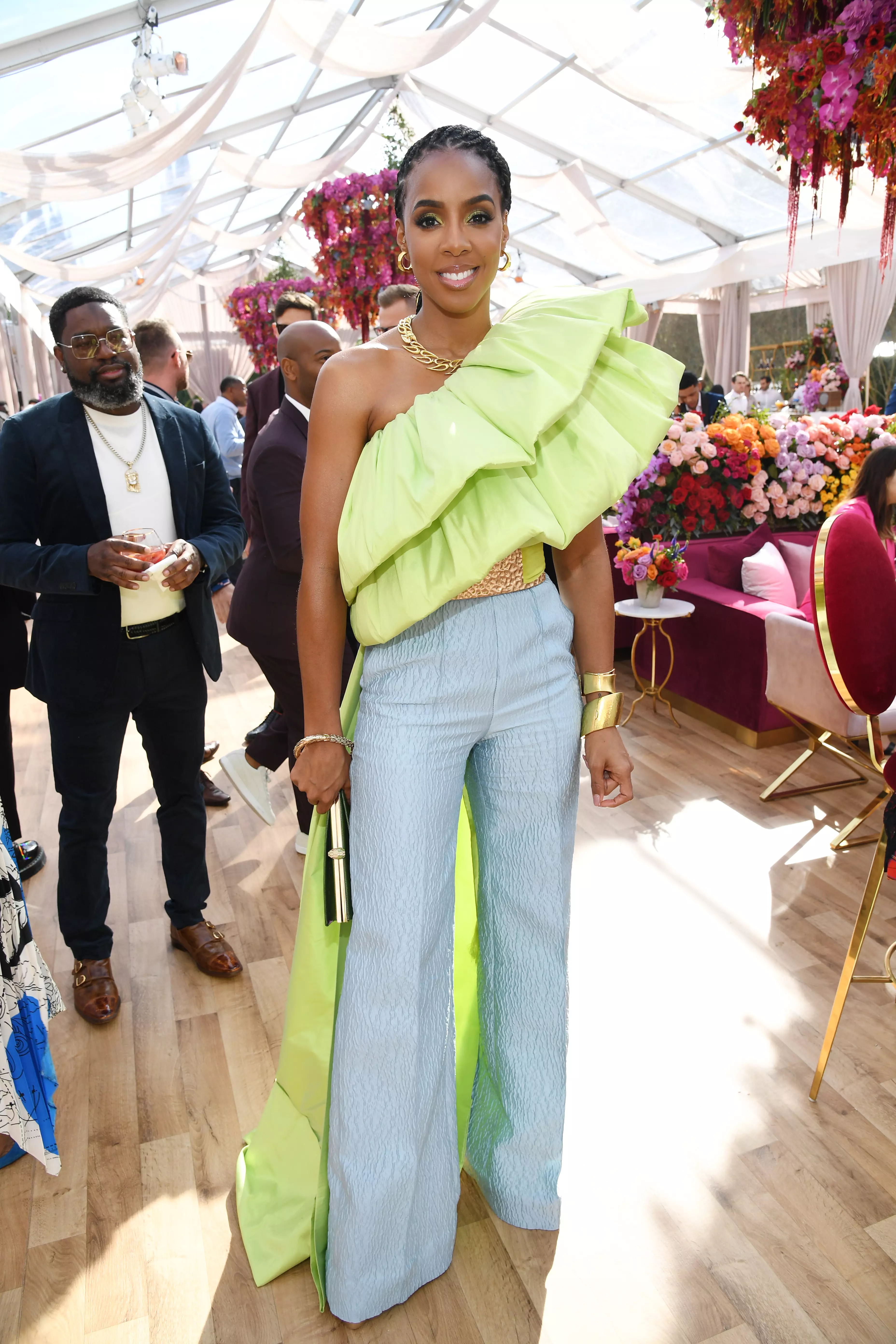 LOS ANGELES, CALIFORNIA - 25 JANUARI: Kelly Rowland menghadiri 2020 Roc Nation THE BRUNCH pada 25 Januari 2020 di Los Angeles, California. (Foto oleh Kevin Mazur/Getty Images untuk Roc Nation)