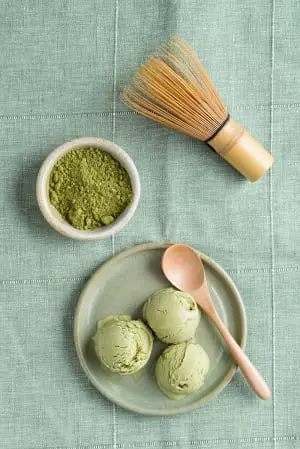 Matcha ayisikilimu.