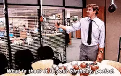 'The Office' fødselsdag GIF