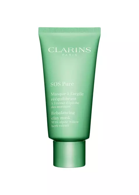 מסכות חימר חדשות לנסות | Clarins SOS Pure Rebalancing Clay Mask