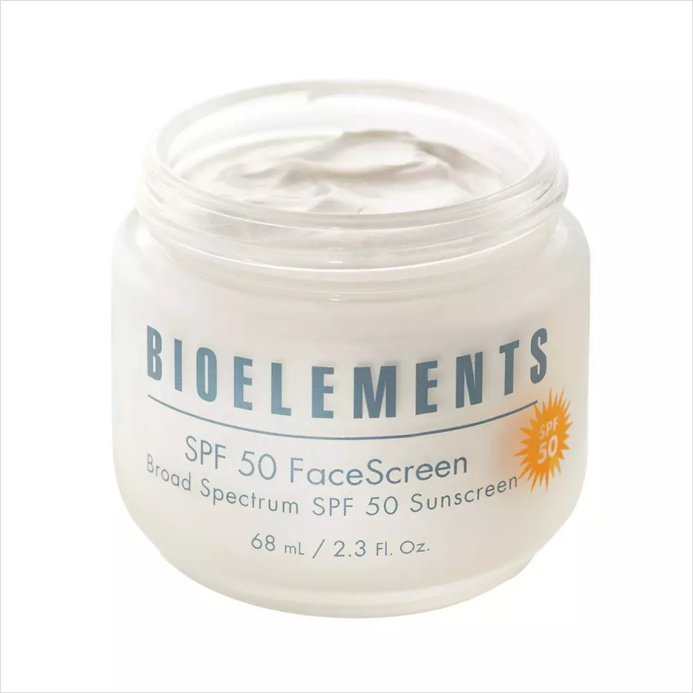 Labākie sauļošanās līdzekļi sausai ādai: Bioelements SPF 50 FaceScreen