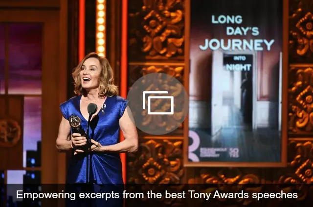 Mga pakigpulong sa pagdawat sa Tony Awards