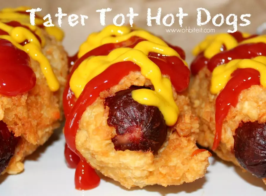 Tater tot hot dogs