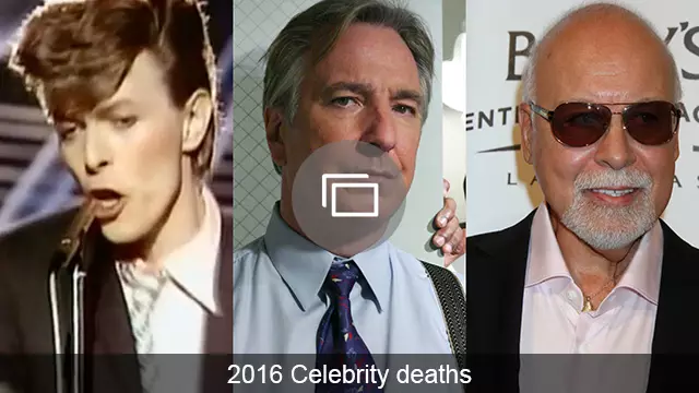 sterfgevallen beroemdheden 2016 diavoorstelling