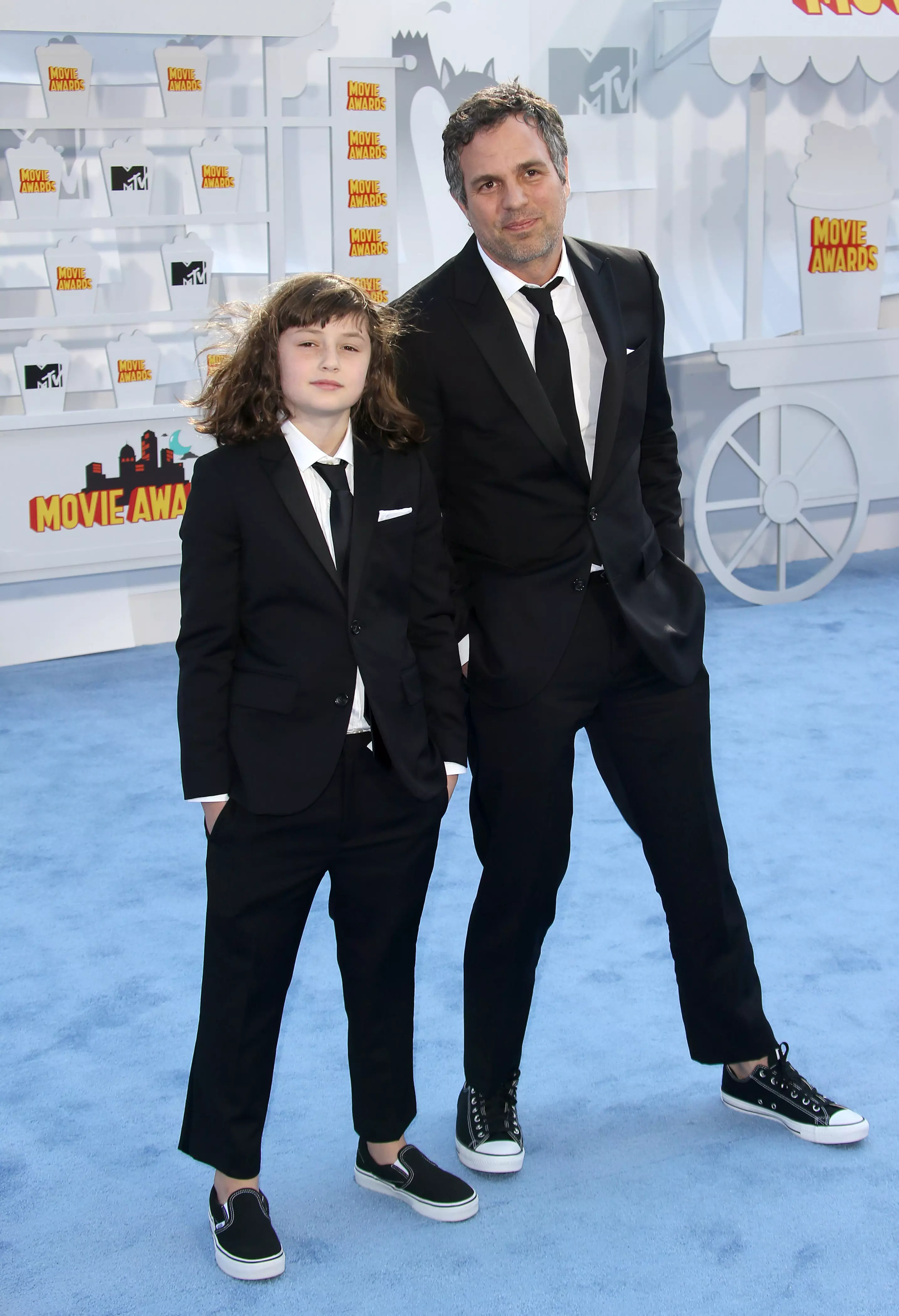 Mark Ruffalo e filha Bella no MTV Movie Awards