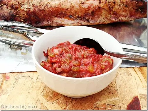 Rhubarb chutney