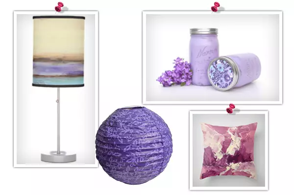 Purple Feng Shui Produkt Collage