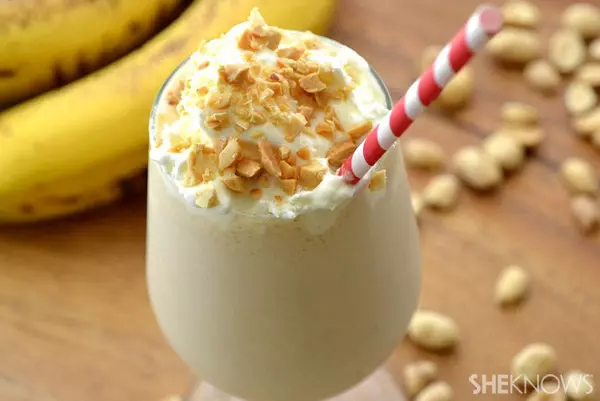 Skinny pindakaas bananen milkshakes