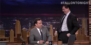 Jimmy Fallon og Stephen Colbert
