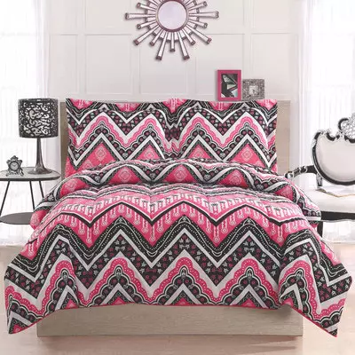 Hot pink en swart bedding