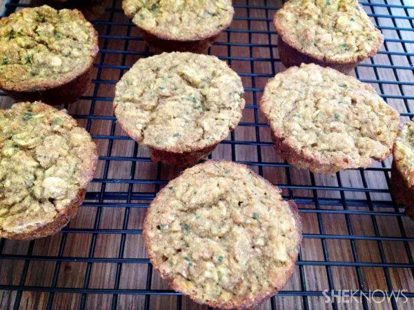 Apple-Spinat Mini Muffins