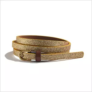 Gouden skinny riem