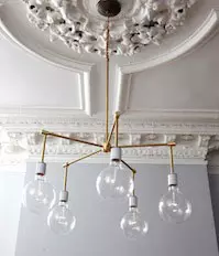 Chandelier kwan fitila na zamani