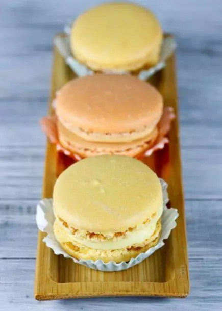 Blood Orange & Meyer Lemon Macarons