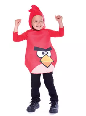 Kostum Halloween Angry Birds untuk balita