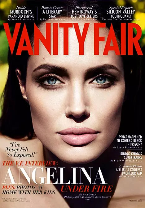 Angelina Jolie ya bedew li ser hejmara Cotmehê ya Vanity Fair