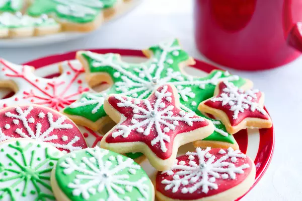 Sugar cookies para sa Pasko