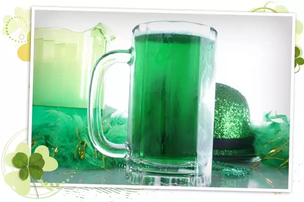 Groen bier voor St. Patrick's Day