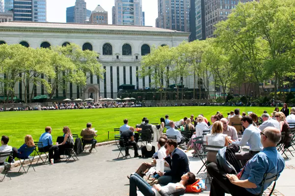 Bryant Park á vorin