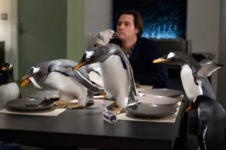 Jim Carrey yn Mr Popper's Penguins