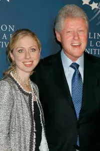 Chelsea Clinton og Bill Clinton
