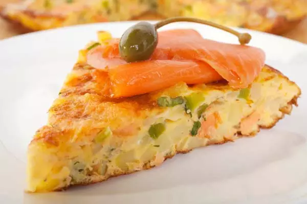 Salmon frittata