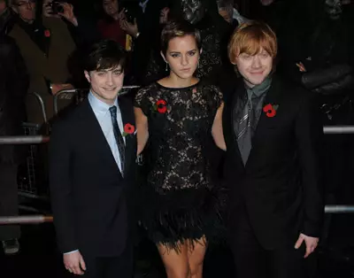 Emma Watson sy Harry Potter costars