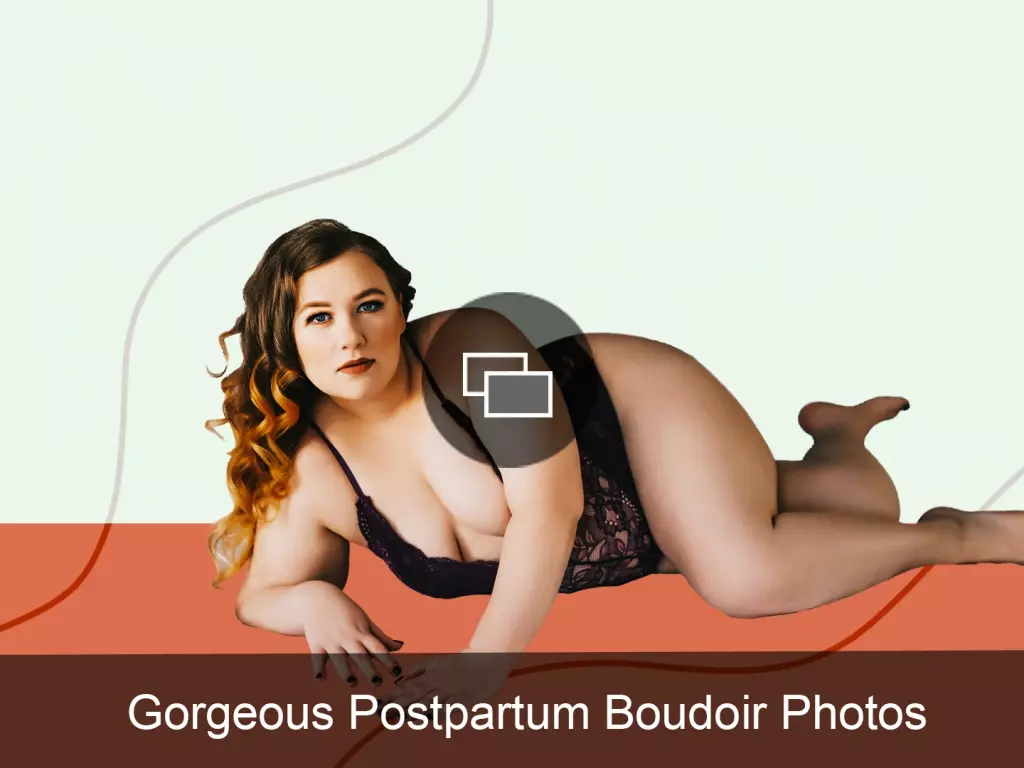 Postpartum boudoir fotografering