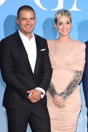 photo of katy perry orlando bloom red carpet