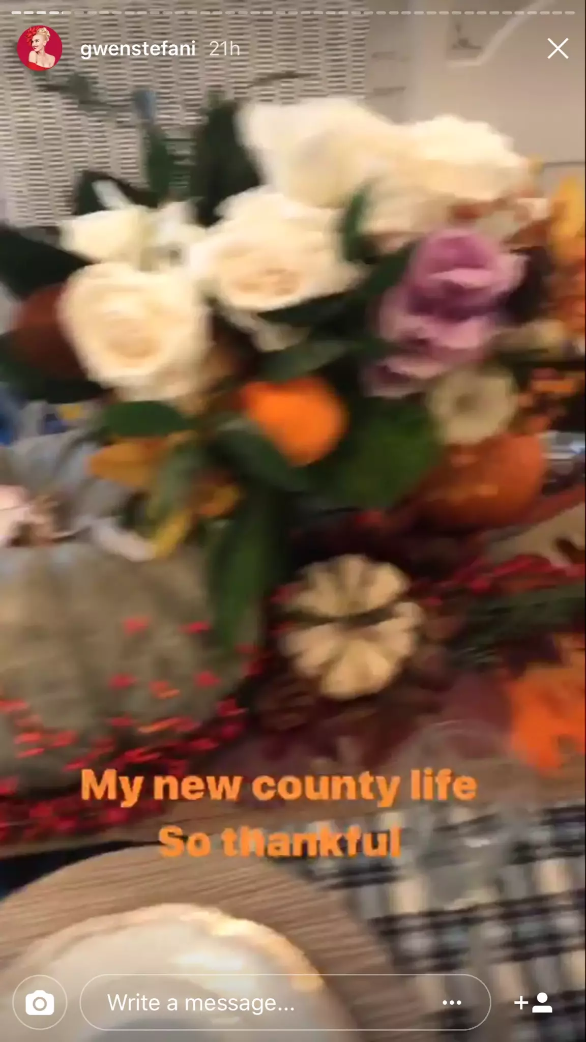 Gwen Stefani nunjukkeun perayaan Thanksgiving kulawargana dina Instagram