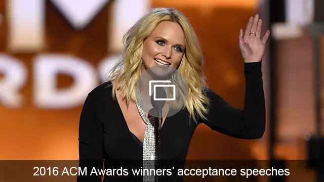 2016 ACM Awards sambutan pidato slideshow