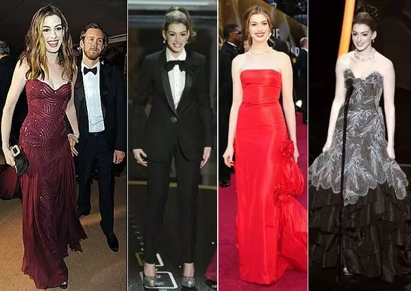 Anne Hathaway nan 2011 Oscar ròb