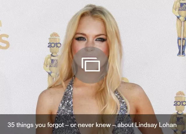 Lindsay Lohan pintonan slaid