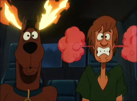 gif scooby doo pedas