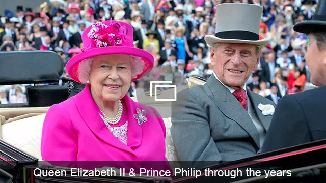 Keninginne Elizabeth II Prins Philip diashow