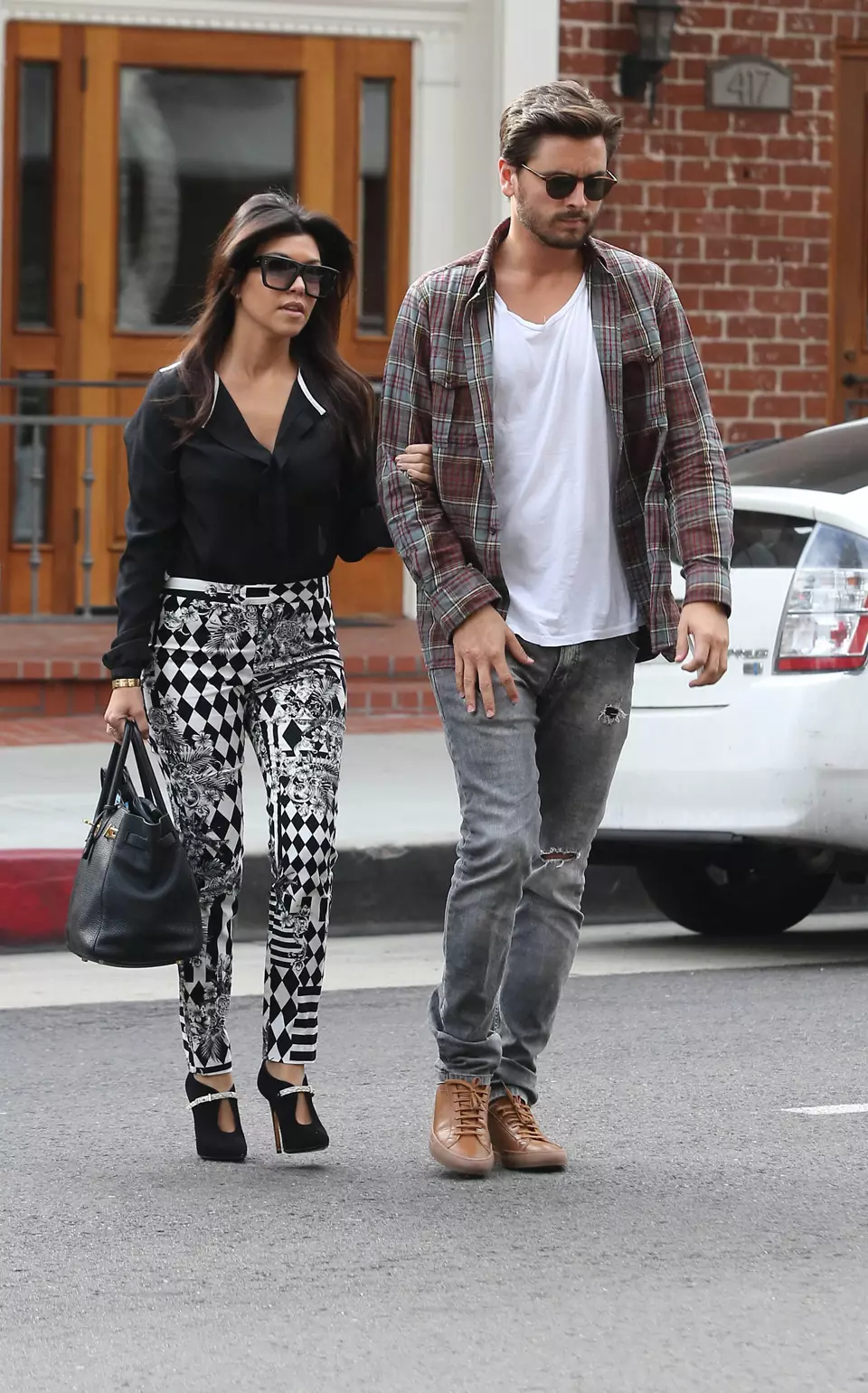 UScott Disick kunye noKourtney Kardashian ngaphandle kunye nedolophu