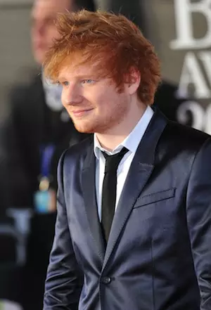 Ed Sheeran ved BRIT Awards 2013.