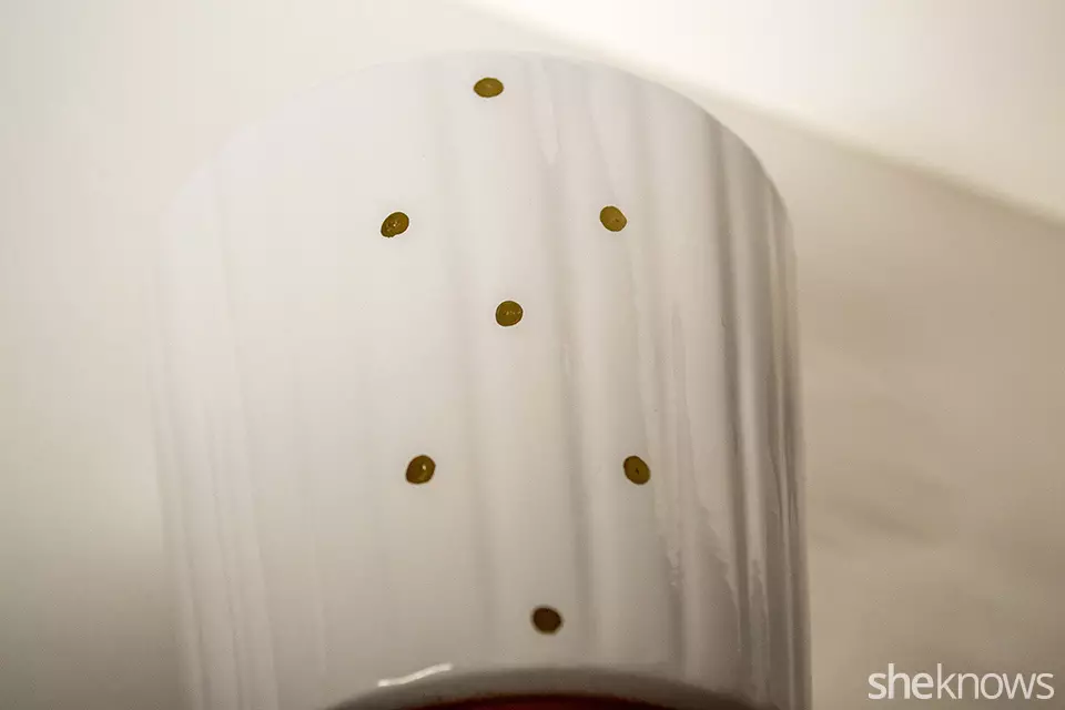 West Elm micro dot pot knockoff: stap 2