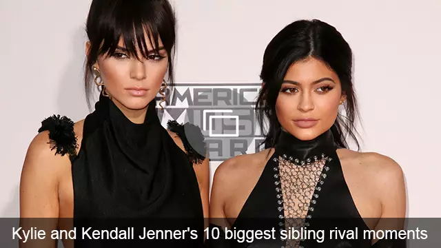 tayangan slaid persaingan kendall dan kylie