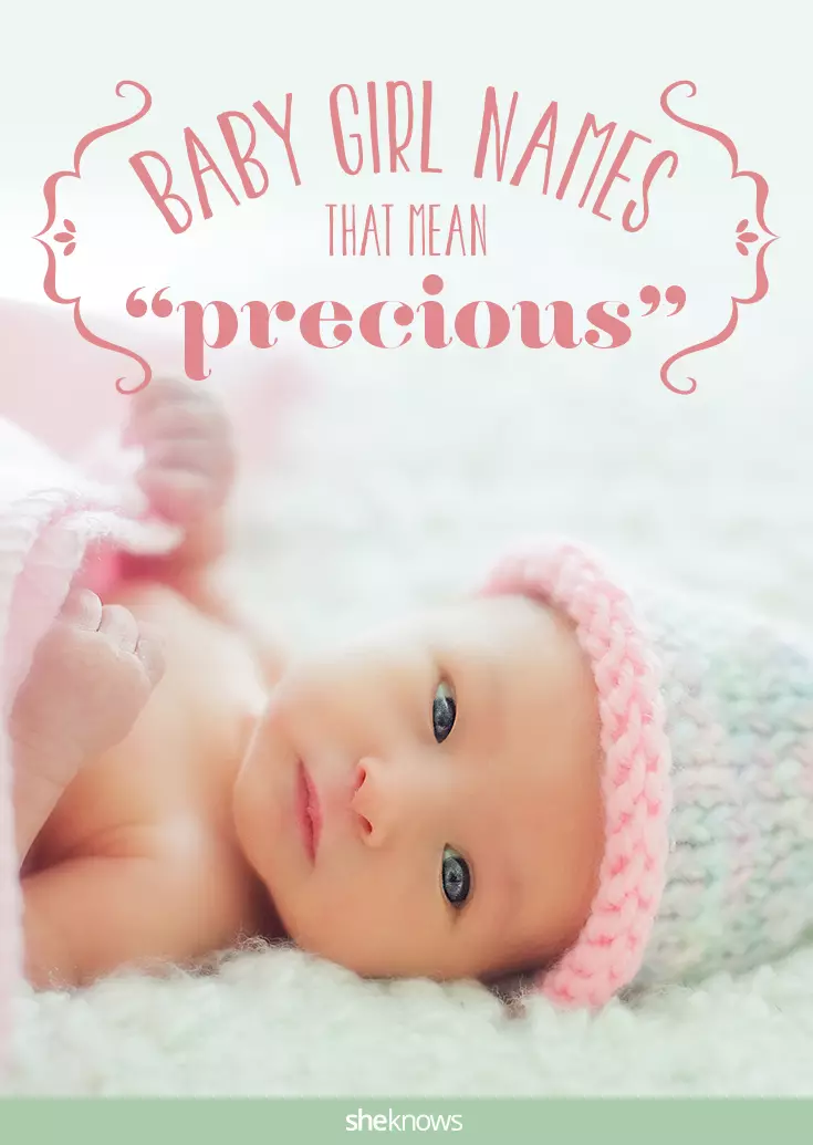 Namen van babymeisjes die kostbaar betekenen