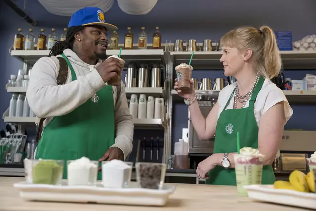 Frappuccino en modo Beast de Marshawn Lynch