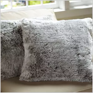 Faux Fur Pillow Cover - Lynx