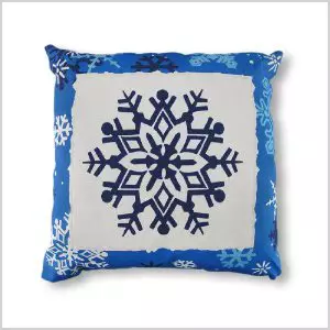 Almohadas reversibles Winter Crisp Snowflakes