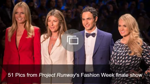 Apresentação de slides do Project Runway Fashion Week