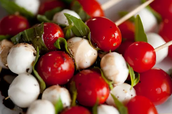 Caprese skewer appetizer